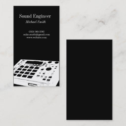 Sound Engineer Business Card | Zazzle