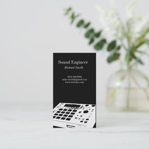 Sound Engineer Business Card | Zazzle
