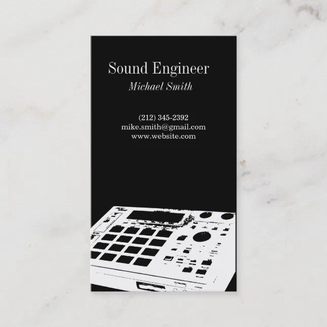 Sound Engineer Business Card | Zazzle