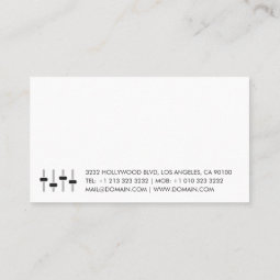 Sound Engineer Business Card | Zazzle