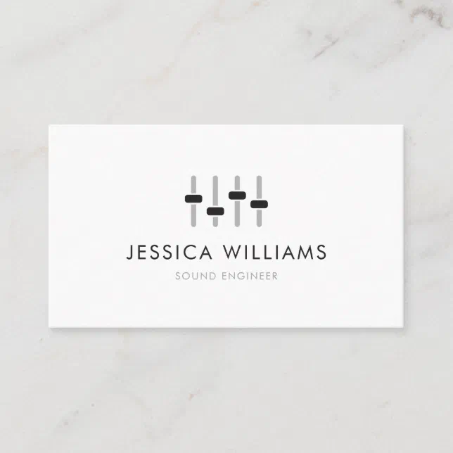 Sound Engineer Business Card | Zazzle