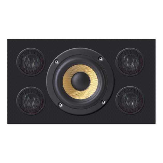 Sound Engineer Business Card Loud Speakers