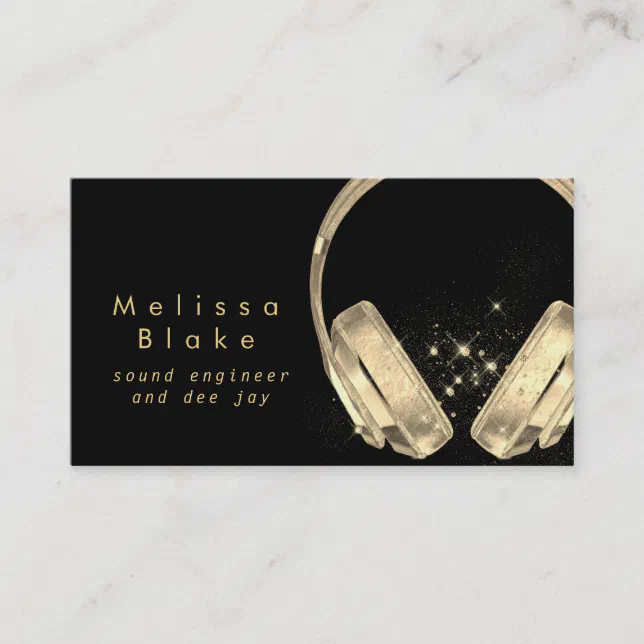 sound engineer dee jay business card | Zazzle
