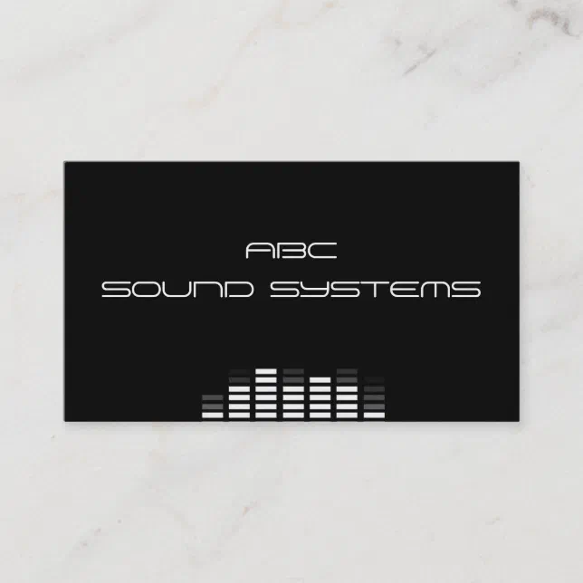 "Sound Systems" Business Card | Zazzle