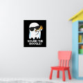Sound The Boogle Funny Ghost Bugle Pun Dark BG Poster | Zazzle