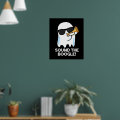 Sound The Boogle Funny Ghost Bugle Pun Dark BG Poster | Zazzle