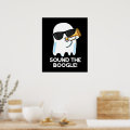 Sound The Boogle Funny Ghost Bugle Pun Dark BG Poster | Zazzle