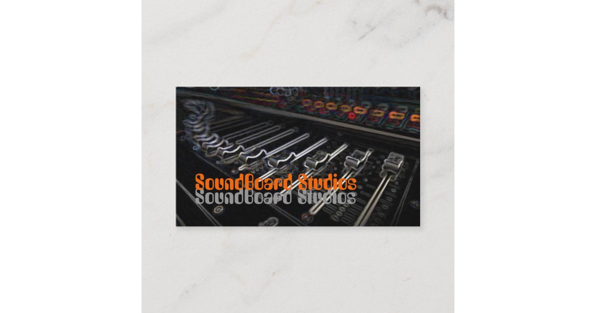 Soundboard Music Business Card Template | Zazzle