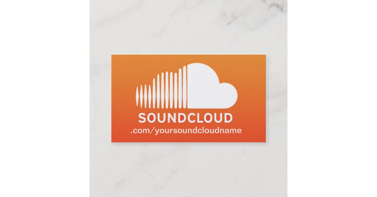 SoundCloud Music Business Card | Zazzle