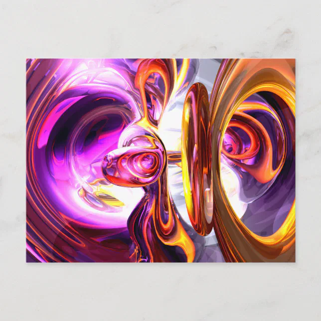 Soundwave Abstract Postcard | Zazzle