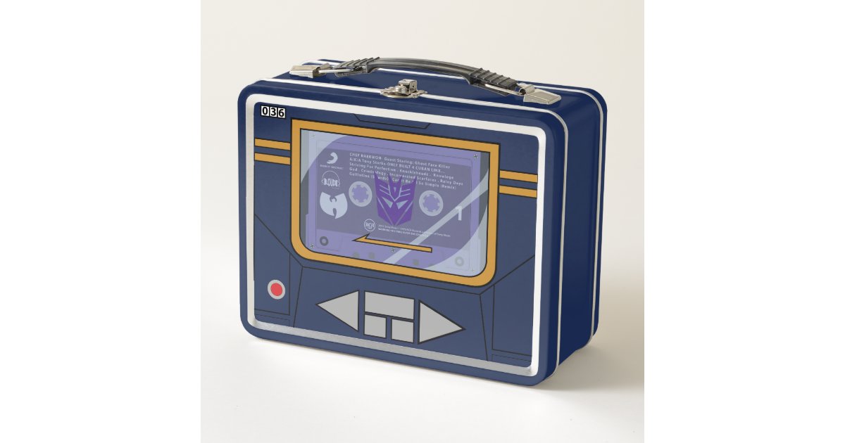 SOUNDWAVE METAL LUNCH BOX | Zazzle