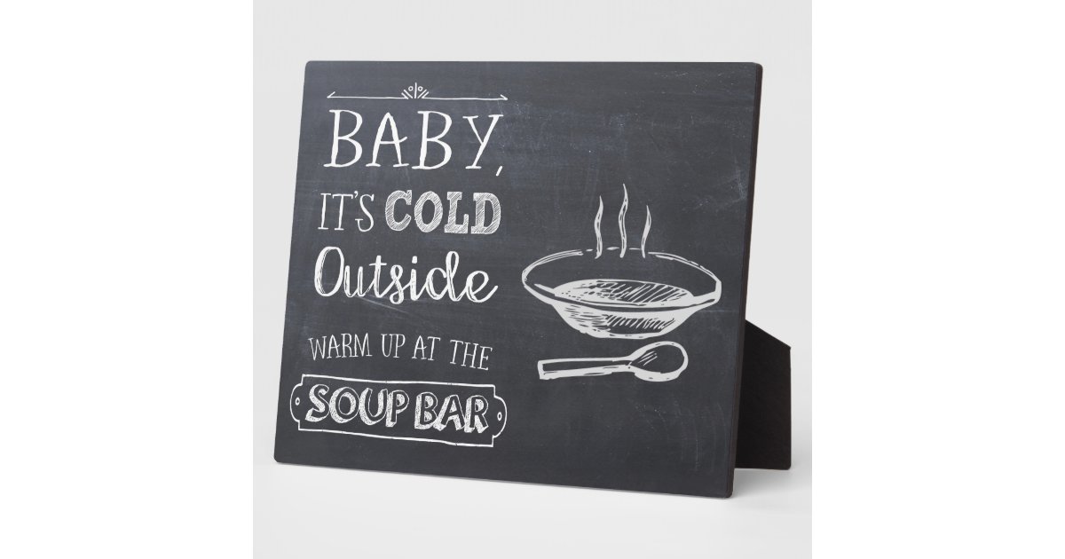 Soup Bar Sign Plaque | Zazzle