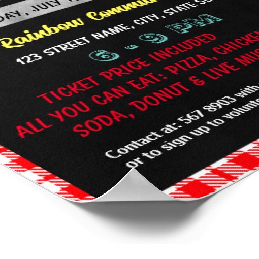 Soup fundraiser event template poster | Zazzle