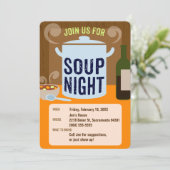 Soup Night Casual Dinner Party Invitation | Zazzle
