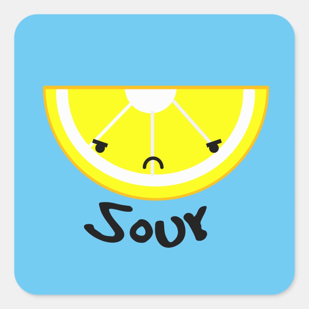 Sour Lemon Sticker | Zazzle