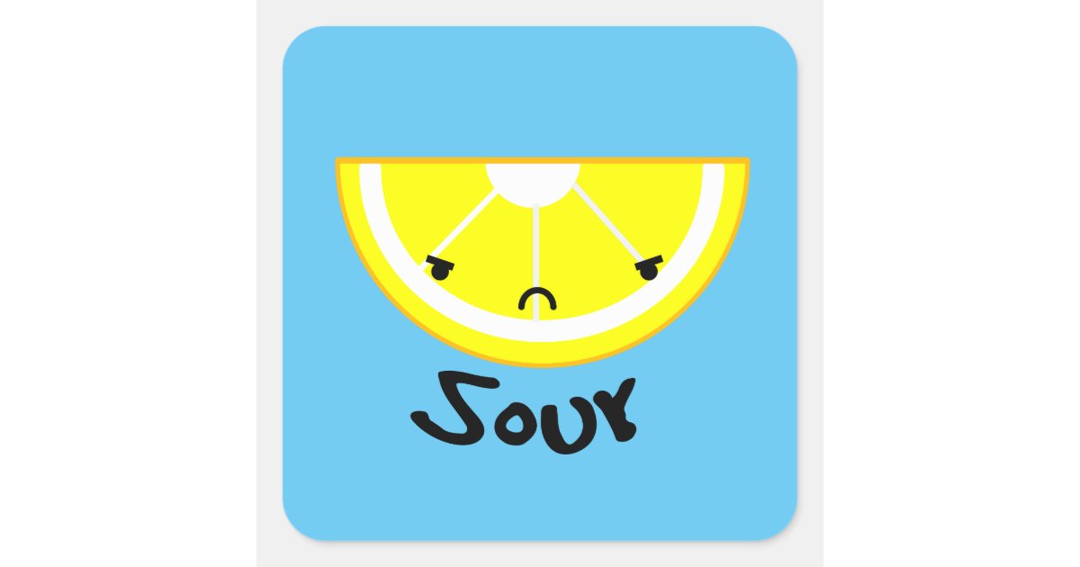 Sour Lemon Sticker | Zazzle