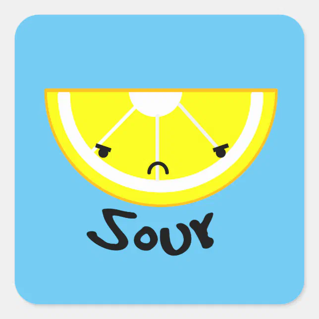 Sour Lemon Sticker | Zazzle