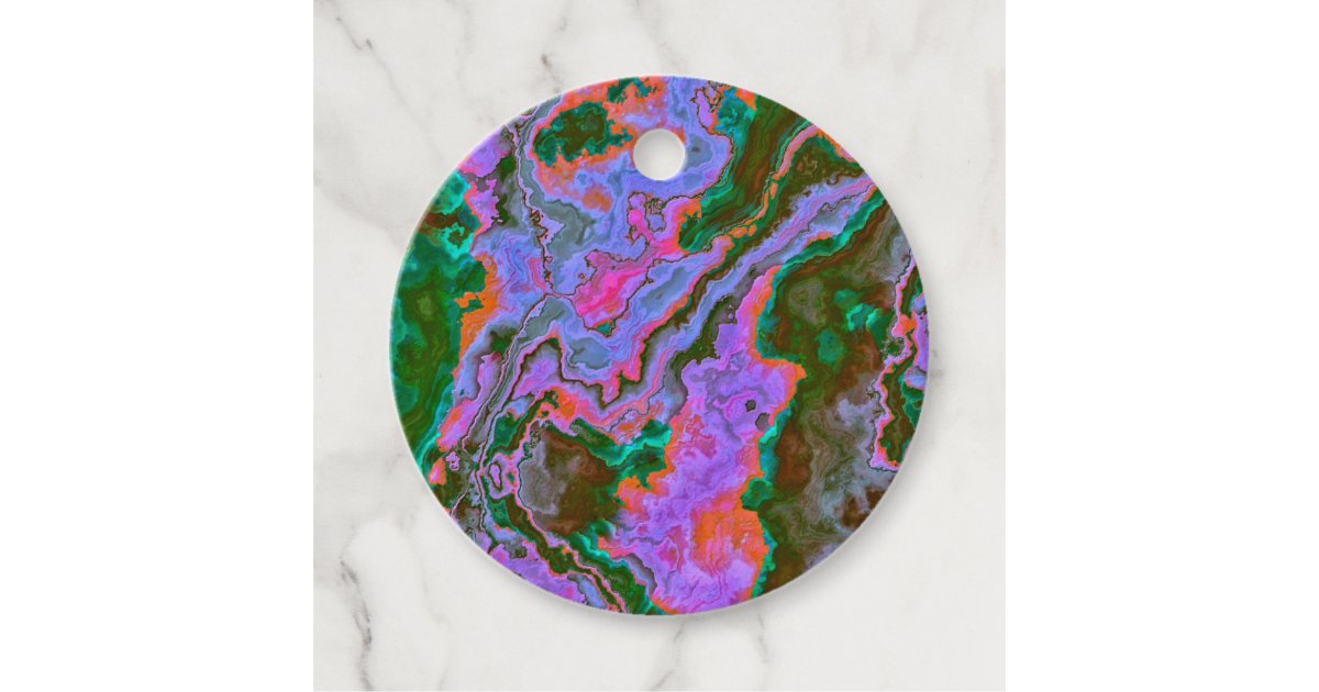 Sour Marble Favor Tags | Zazzle