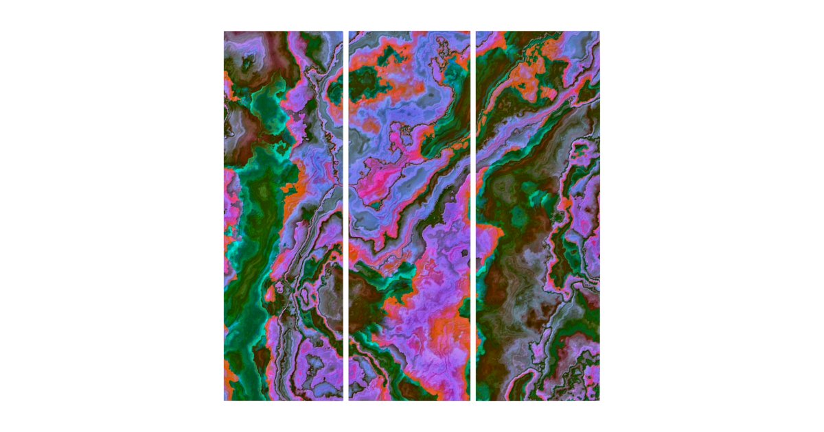 Sour Marble Triptych | Zazzle