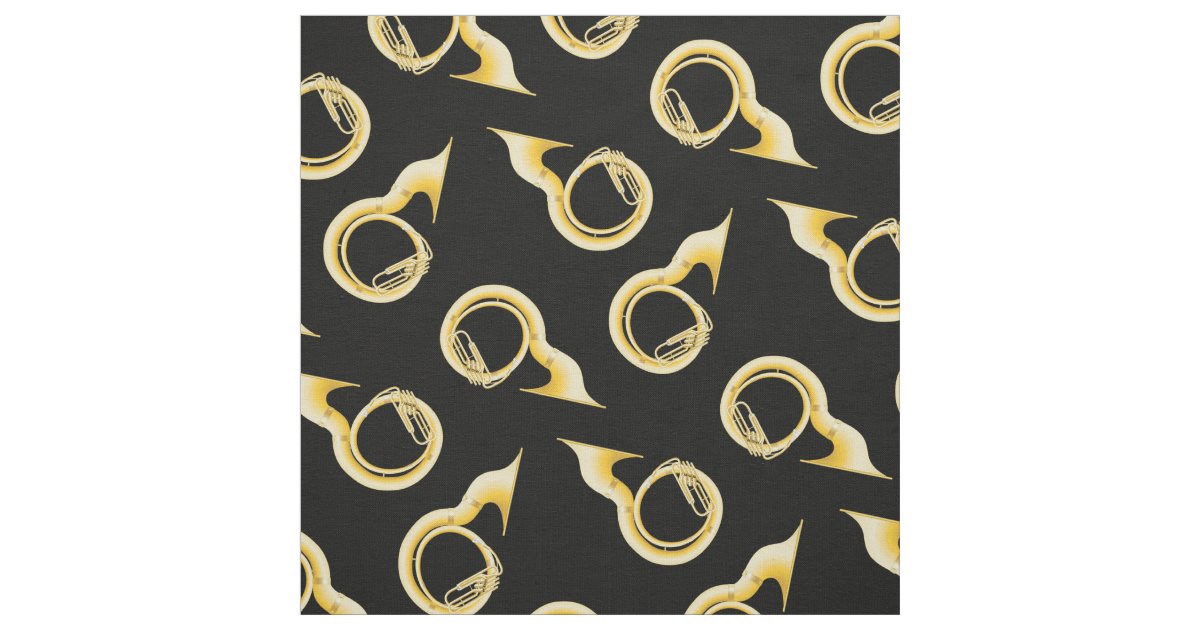 Sousaphone Tuba Music Musician Room Decor Fabric | Zazzle