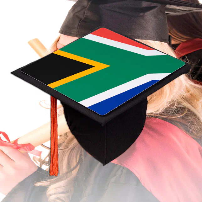 South Africa & African Flag - Students /University Graduation Cap ...