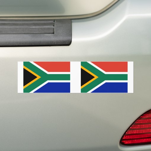 South Africa Flag Bumper Sticker | Zazzle