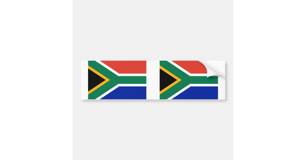 South Africa Flag Bumper Sticker | Zazzle