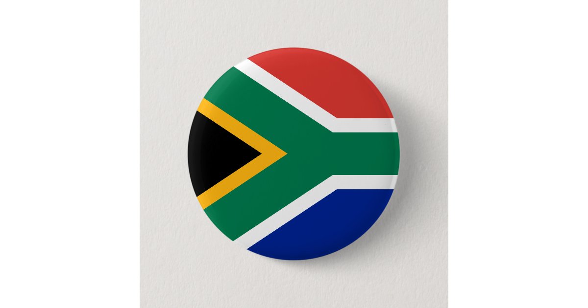 South Africa Flag Button | Zazzle