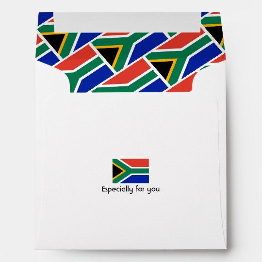 SOUTH AFRICA FLAG Custom Square Envelope | Zazzle.com