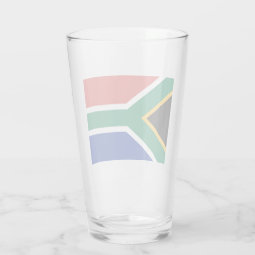 South Africa Flag Glass | Zazzle