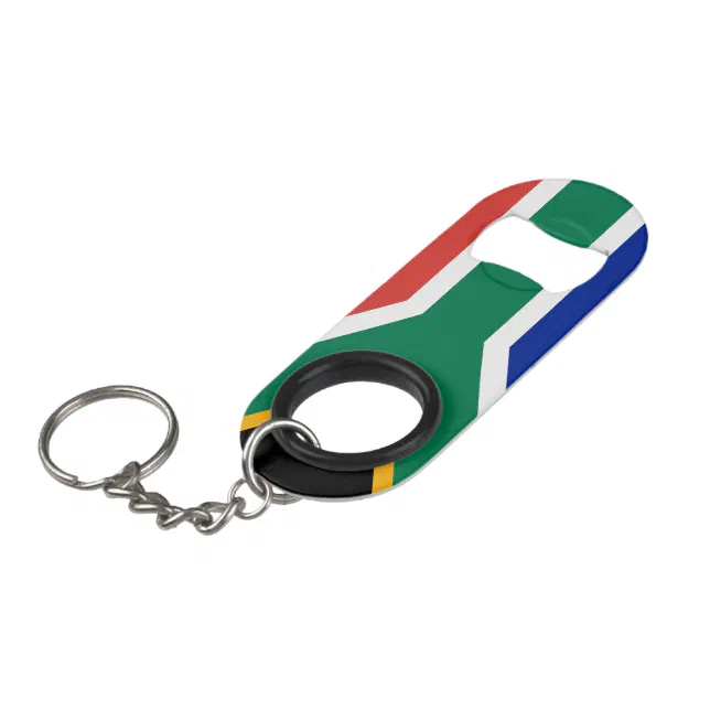 South Africa Flag Keychain Bottle Opener | Zazzle
