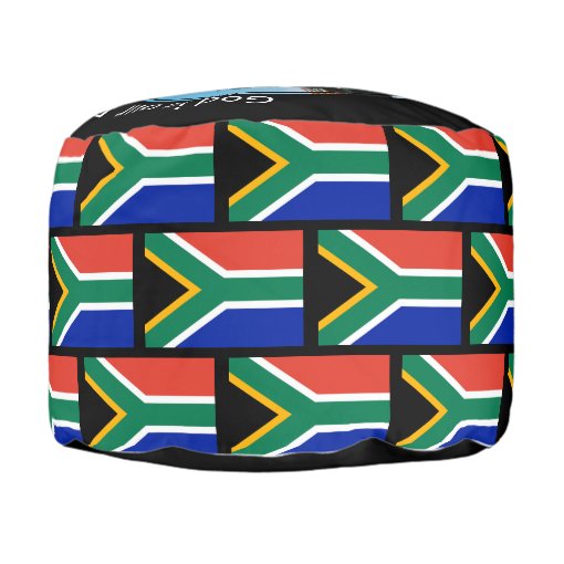 SOUTH AFRICA FLAG Photo Pouf | Zazzle