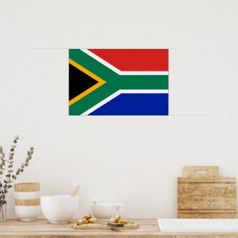 South Africa Flag Poster | Zazzle