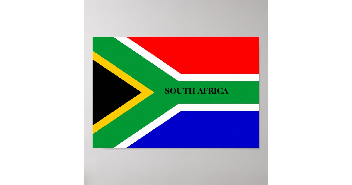 South Africa Flag Poster | Zazzle