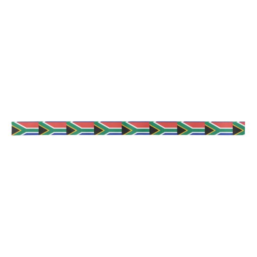 South Africa Flag Satin Ribbon | Zazzle