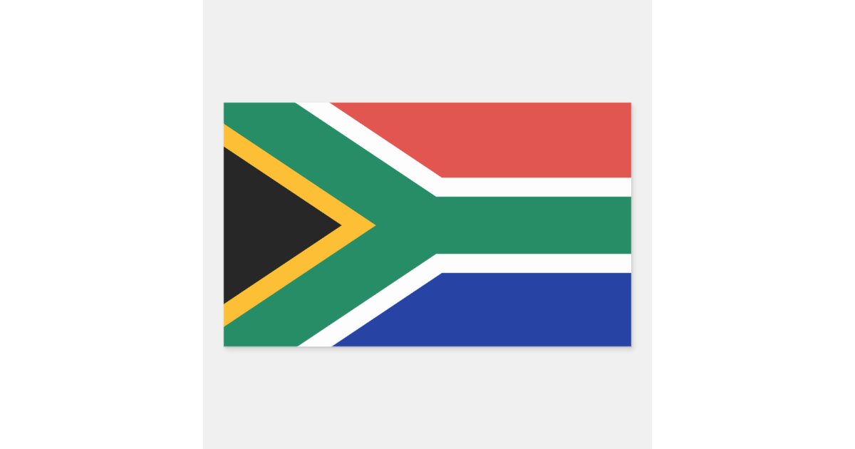 South Africa* Flag Sticker | Zazzle