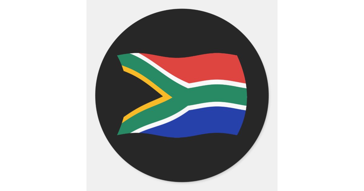 South Africa Flag Sticker | Zazzle