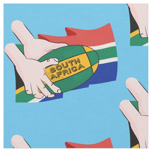 South Africa Rugby Fabric | Zazzle