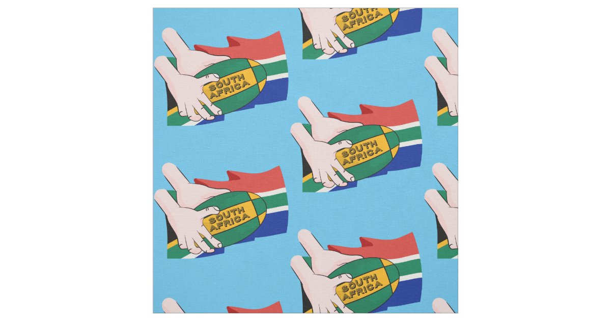 South Africa Rugby Fabric | Zazzle