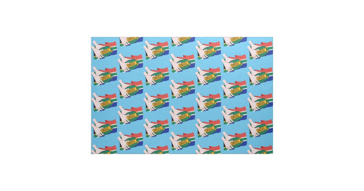 South Africa Rugby Fabric | Zazzle