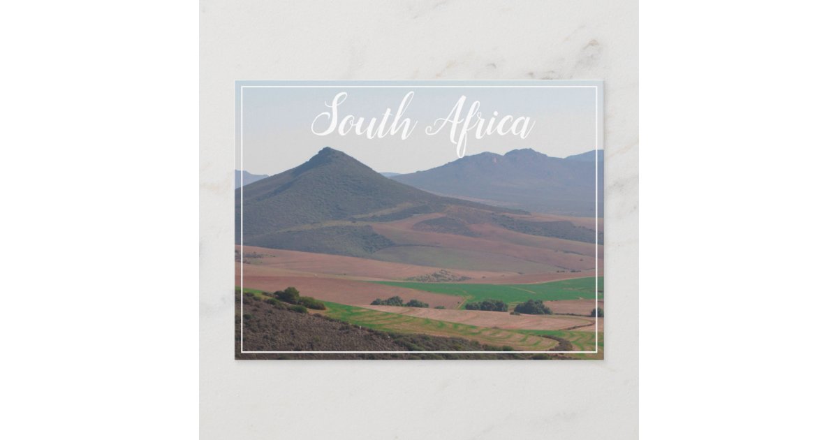 South Africa Rural Landscape Mountain SA Postcard | Zazzle