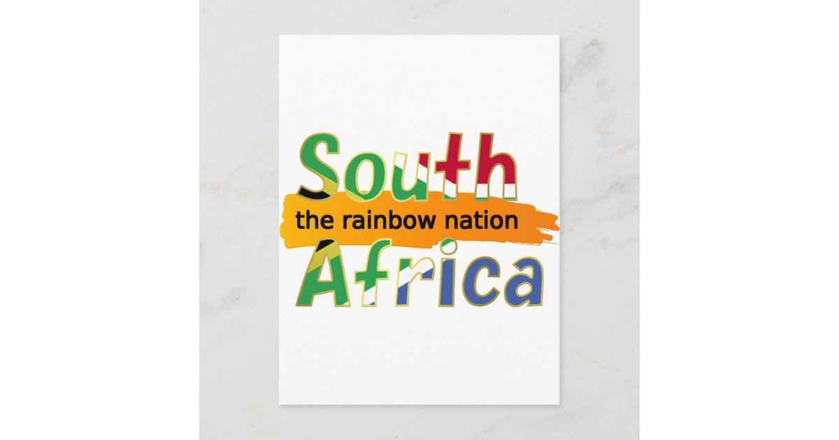 South Africa: the rainbow nation Postcard | Zazzle