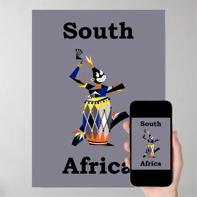 South Africa travel poster | Zazzle