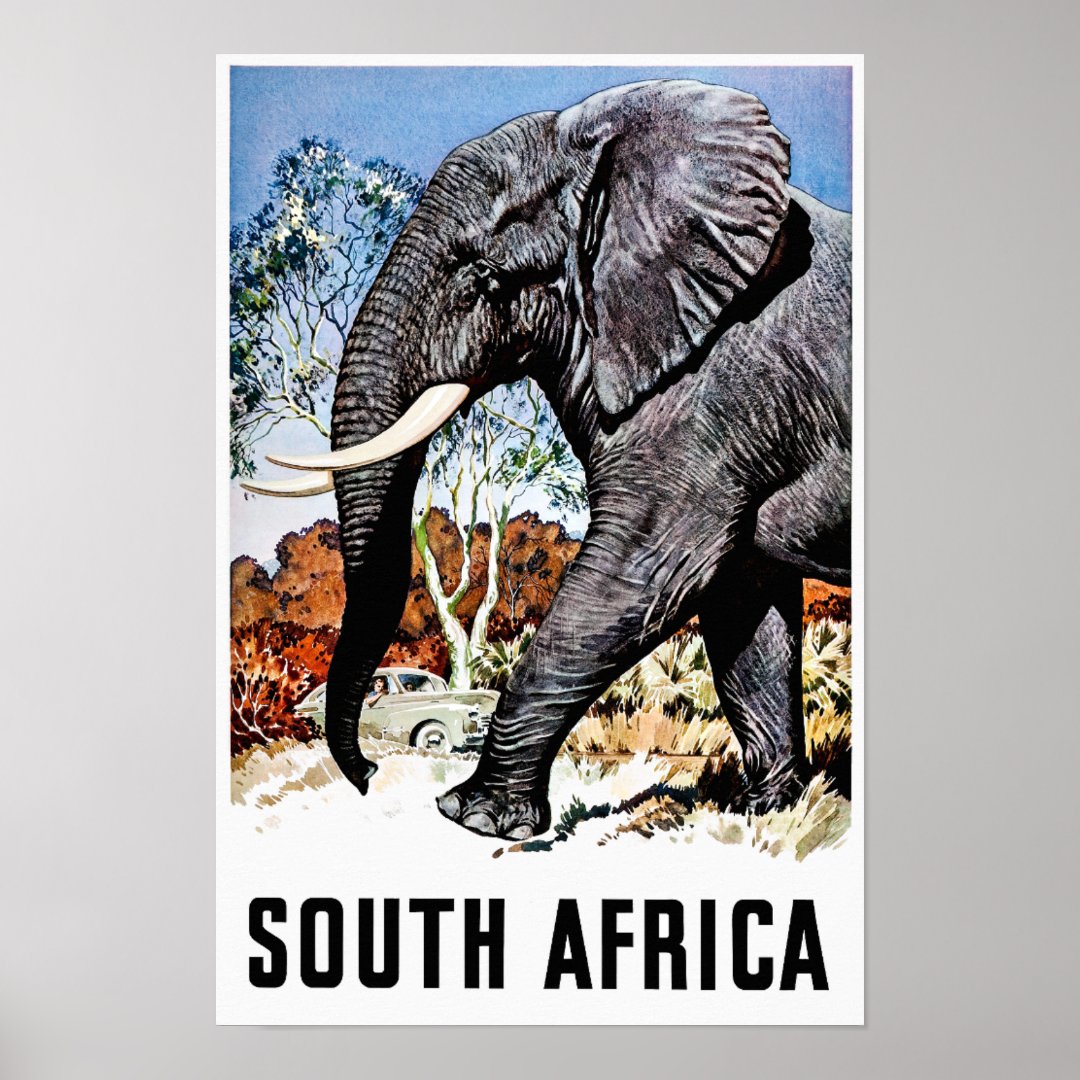 South Africa travel poster | Zazzle