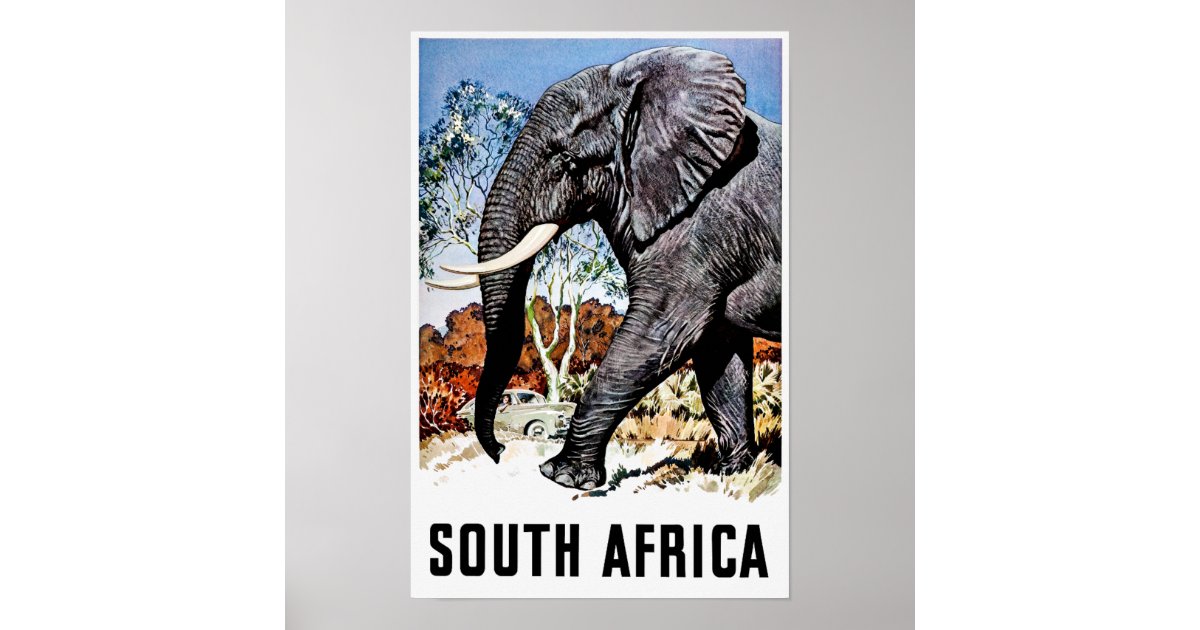 South Africa travel poster | Zazzle
