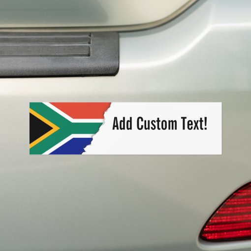 South African Flag Bumper Sticker | Zazzle