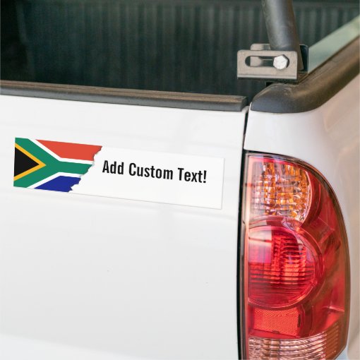 South African Flag Bumper Sticker | Zazzle