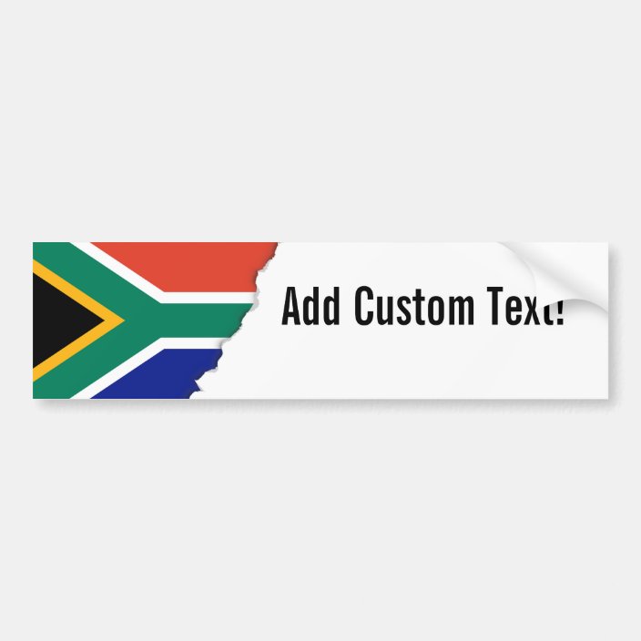 South African Flag Bumper Sticker | Zazzle.com