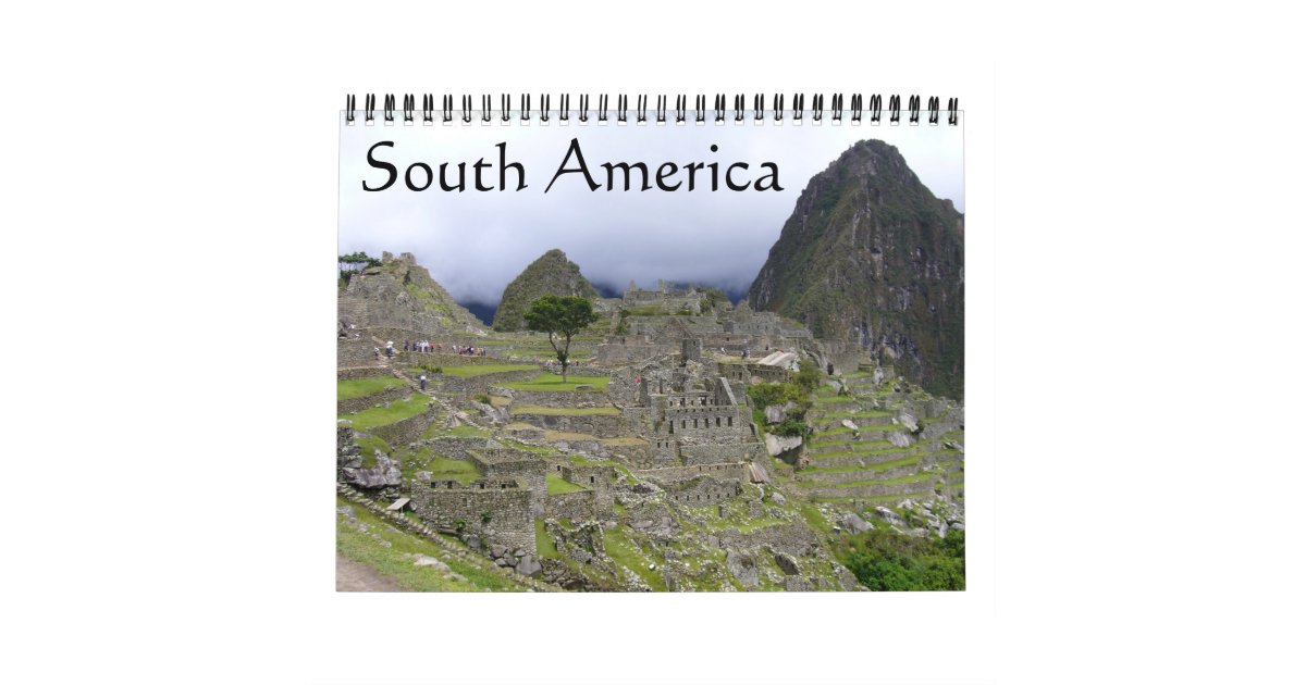 south america travels calendar | Zazzle