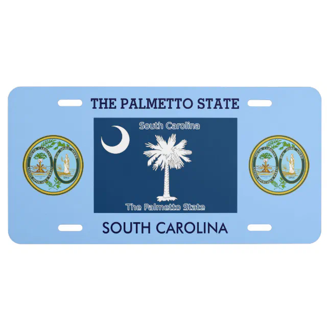 South Carolina Custom Front License Plate | Zazzle